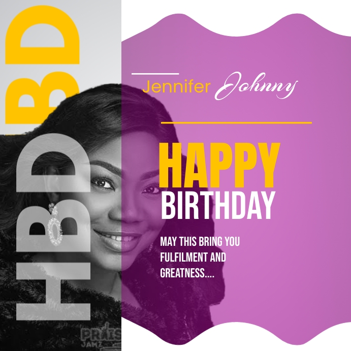 Copy of Birthday, birthday card, birthday event, birt | PosterMyWall