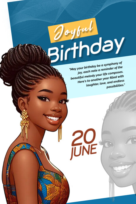 Copy of Birthday, happy birthday | PosterMyWall