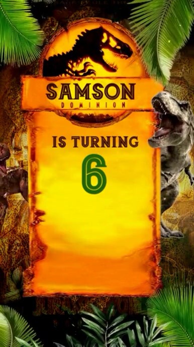 Modèle Birthday, Jurassic World Dominion Birthday Invitation | PosterMyWall