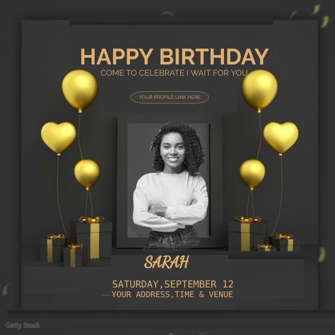 BIRTHDAY (2) Template | PosterMyWall