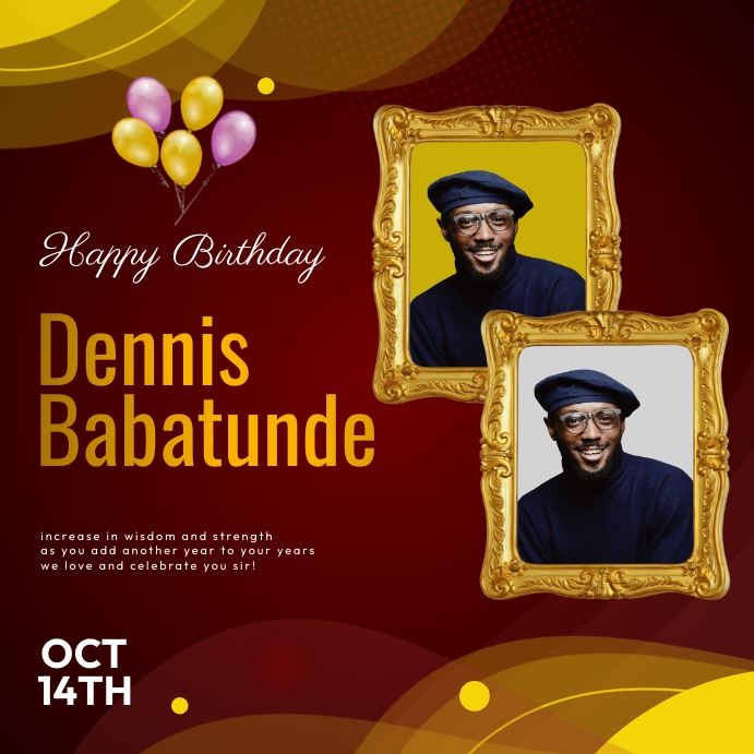 BIRTHDAY (2) Template | PosterMyWall