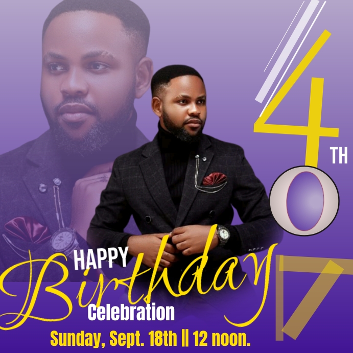Birthday (28) Template | PosterMyWall