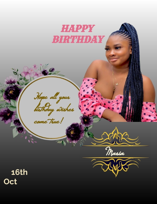 Birthday (5) Template | PosterMyWall