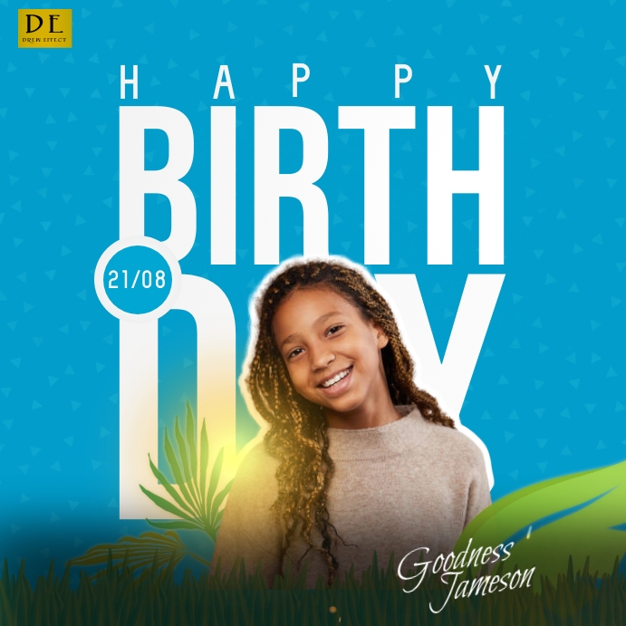 BIRTHDAY (7) Template | PosterMyWall