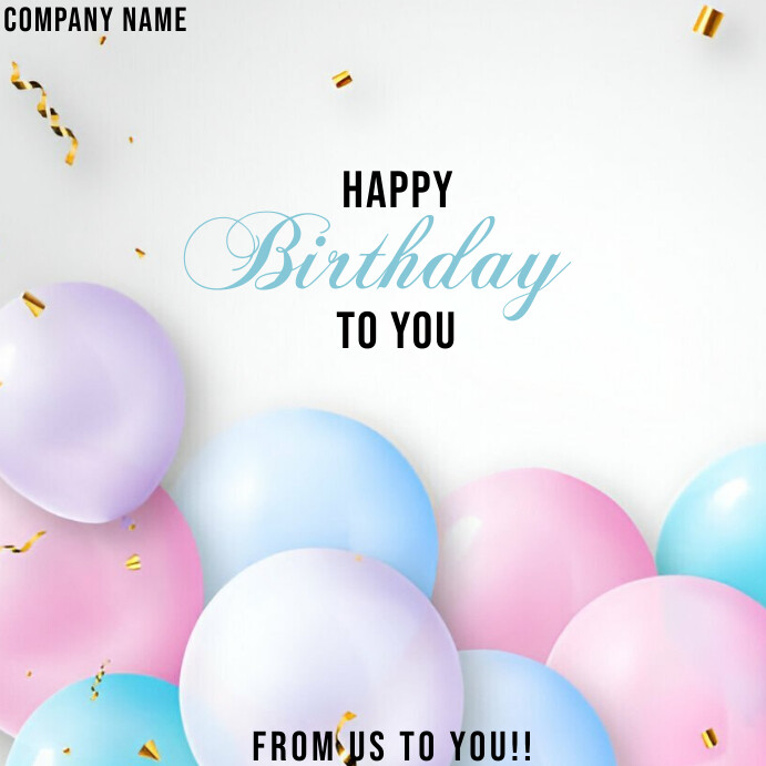 Plantilla de Birthday ad design | PosterMyWall