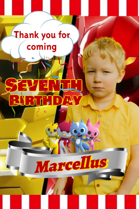 Red Birthday Flyers Template | PosterMyWall