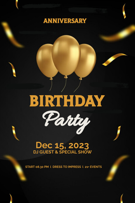 Copy of birthday anniversary | PosterMyWall