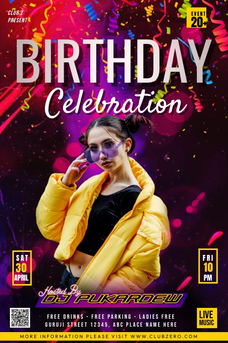 birthday anniversary wish design Template | PosterMyWall