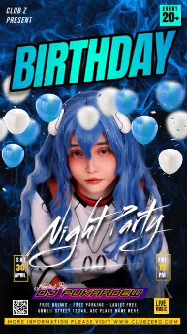 birthday announcement, Template | PosterMyWall