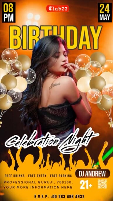 birthday announcement, Template | PosterMyWall