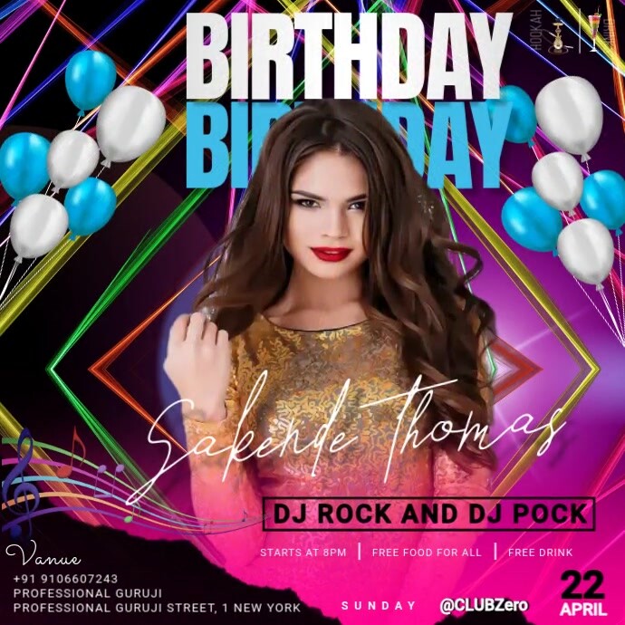 birthday announcement, Template | PosterMyWall