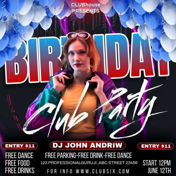 birthday announcement, Template | PosterMyWall