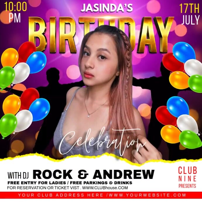 birthday announcement, Template | PosterMyWall