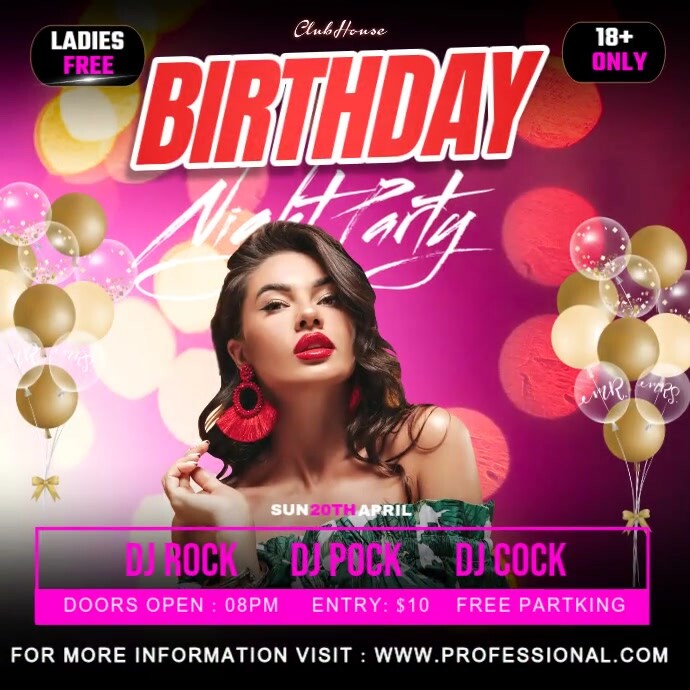 birthday announcement Template | PosterMyWall