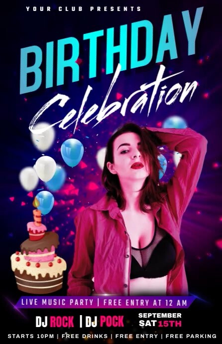 Plantilla de birthday announcement | PosterMyWall