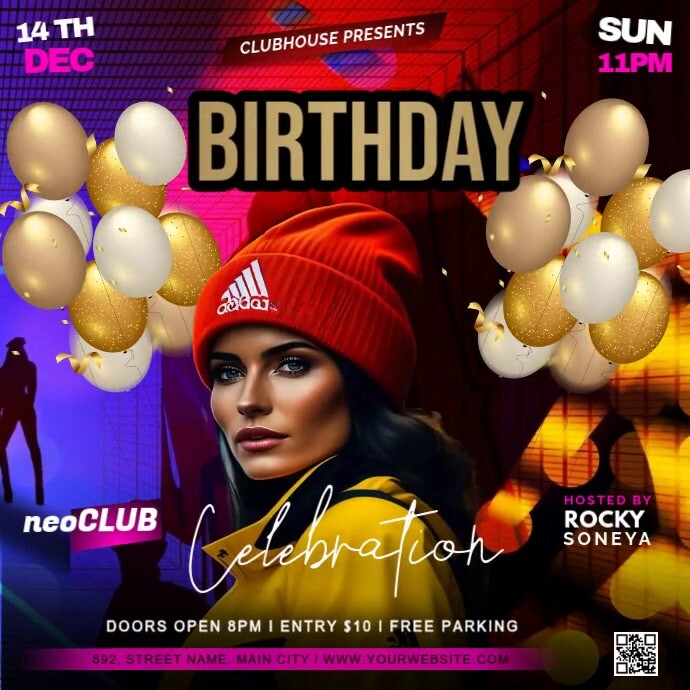 birthday announcement Template | PosterMyWall