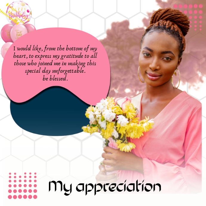 Plantilla de birthday appreciation card flyer | PosterMyWall