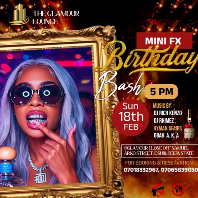 birthday bash birthday party birthday celebration Template | PosterMyWall