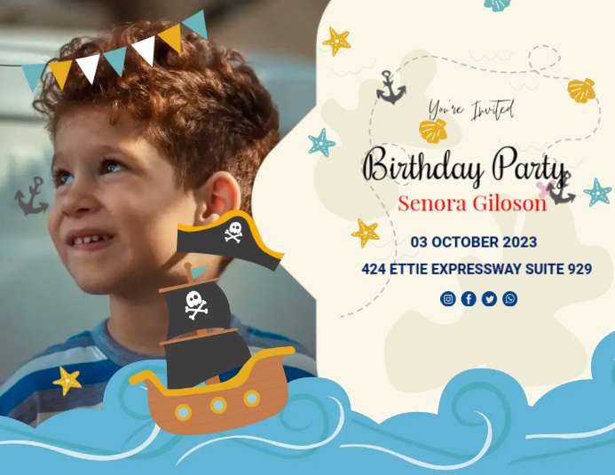Birthday Bash Celebration Template | PosterMyWall