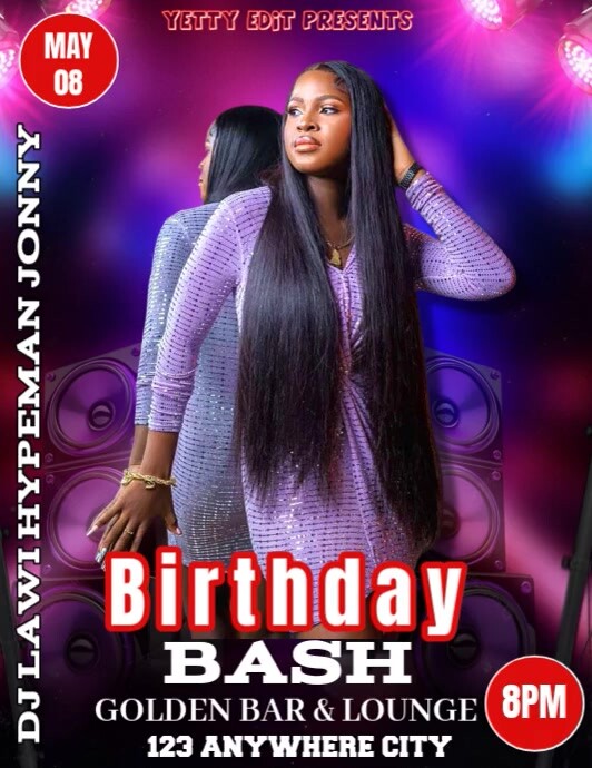 Birthday bash Template | PosterMyWall
