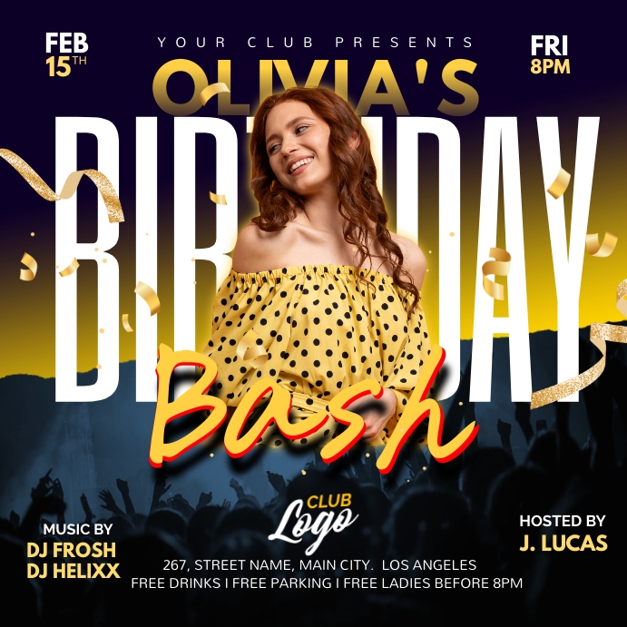 birthday bash Template | PosterMyWall