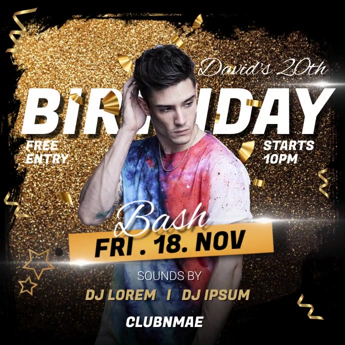 birthday bash Template | PosterMyWall