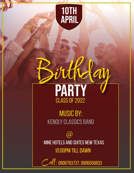 birthday bash Template | PosterMyWall