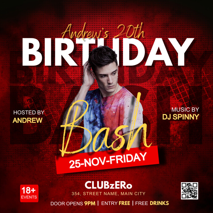 birthday bash Template | PosterMyWall