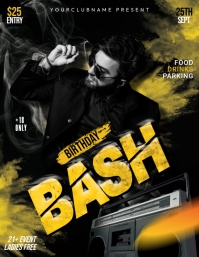 Birthday Bash flyer Template | PosterMyWall