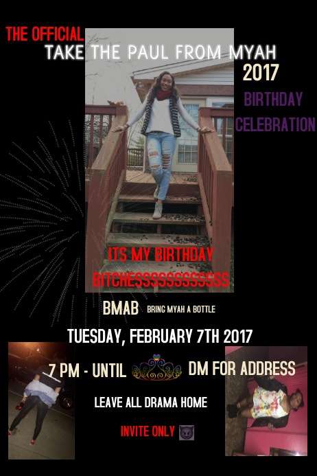 birthday bash Template | PosterMyWall