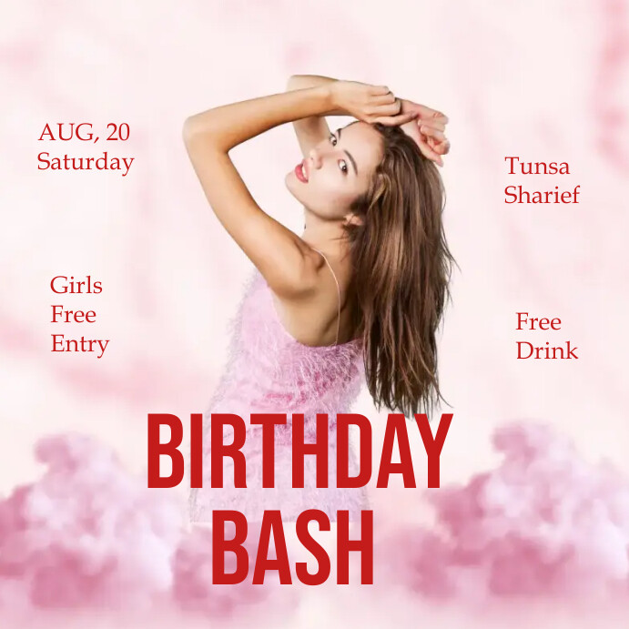Birthday bash party Template | PosterMyWall