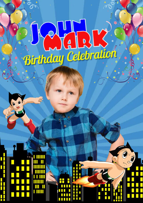 Birthday Boy Flyer Template | PosterMyWall