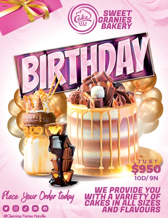 birthday cake Template | PosterMyWall