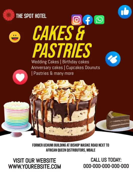 birthday cake template | PosterMyWall