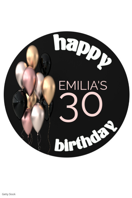 Birthday Cake Topper Templates | PosterMyWall