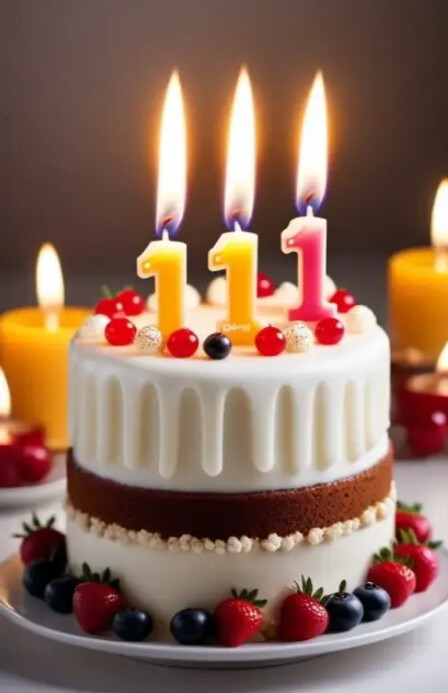 Birthday Cake with candles Template | PosterMyWall