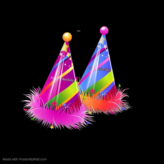 Birthday cap poster design template | PosterMyWall