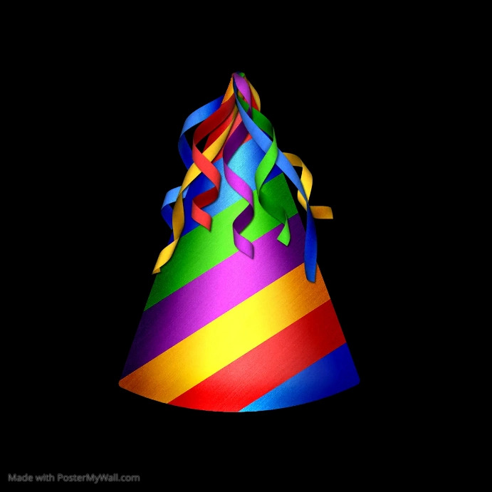 Birthday cap poster design template | PosterMyWall
