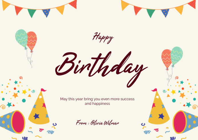 birthday card Template | PosterMyWall