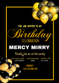 happy birthday a4 (1) Template | PosterMyWall