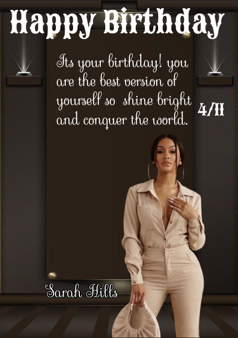 Birthday card Template | PosterMyWall