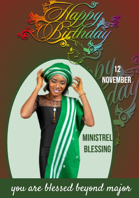 BIRTHDAY CARD Template | PosterMyWall