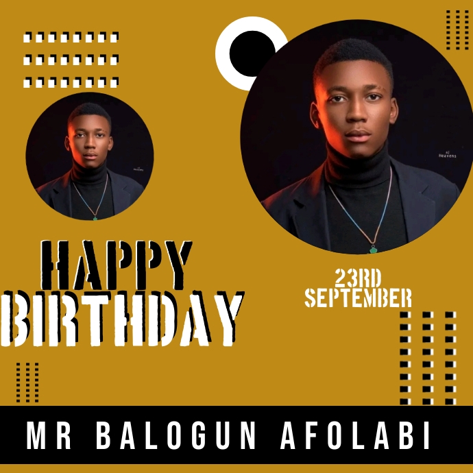 BIRTHDAY CARD Template | PosterMyWall