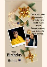 happy birthday a4 1 Template | PosterMyWall