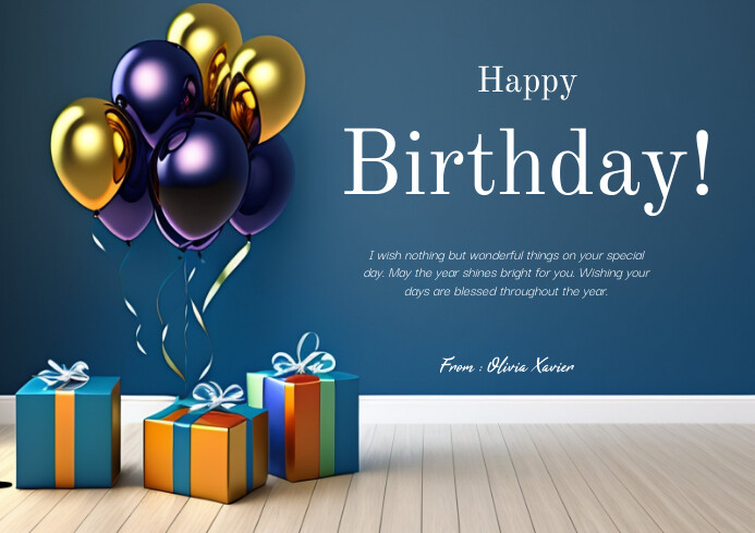 birthday card Template | PosterMyWall