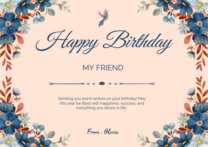 birthday card Template | PosterMyWall