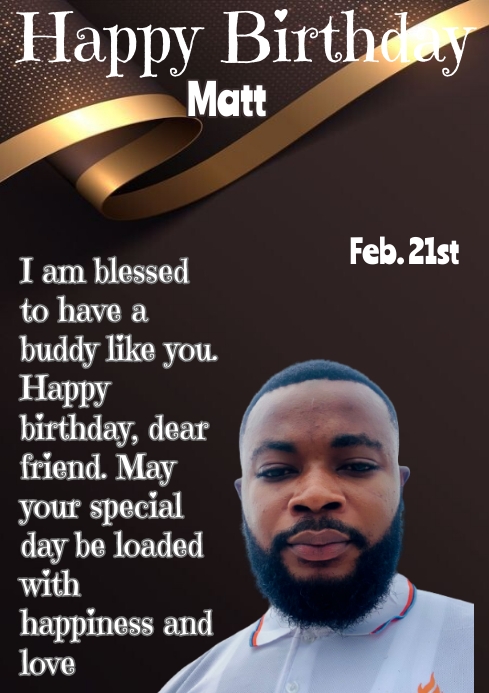 Birthday card Template | PosterMyWall