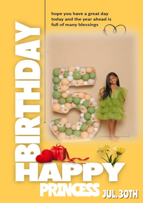 Birthday card Template | PosterMyWall