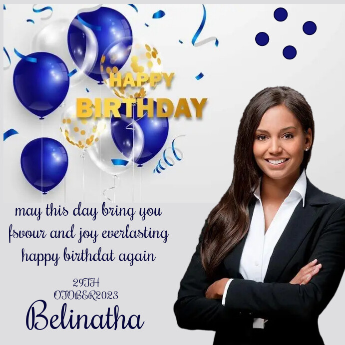 BIRTHDAY CARD Template | PosterMyWall