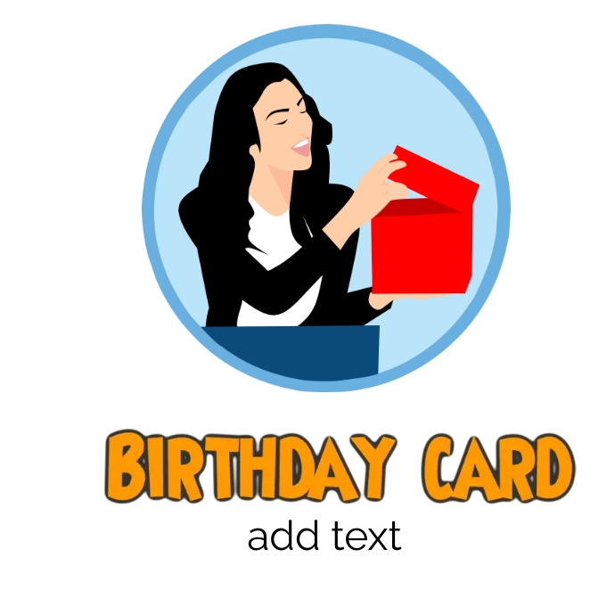 Birthday card design template. | PosterMyWall